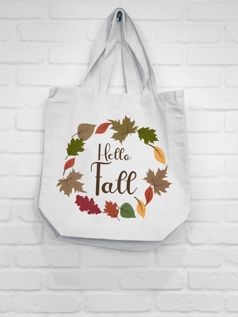 Hello Fall Clipart Leaves PNG Fall Clip Art Autumn Clipart - Etsy