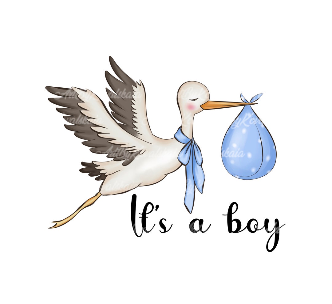Stork Clipart Boy