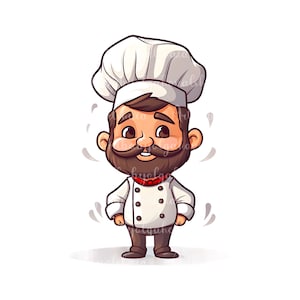 Chef PNG, Cute Chef, Cook Clipart, Digital Download - Etsy