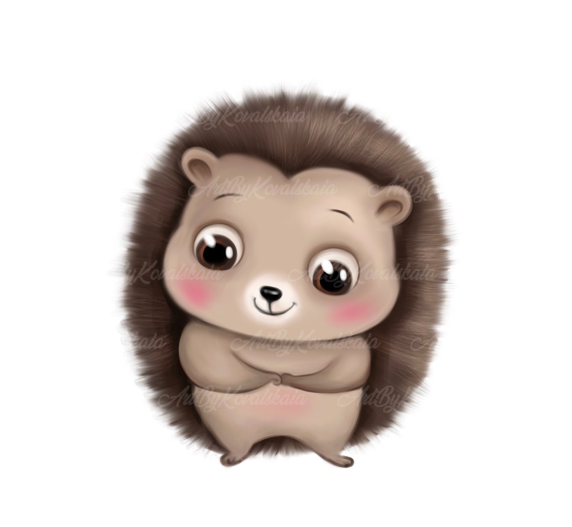 Hedgehog Clipart Hedgehog PNG Digital Download - Etsy