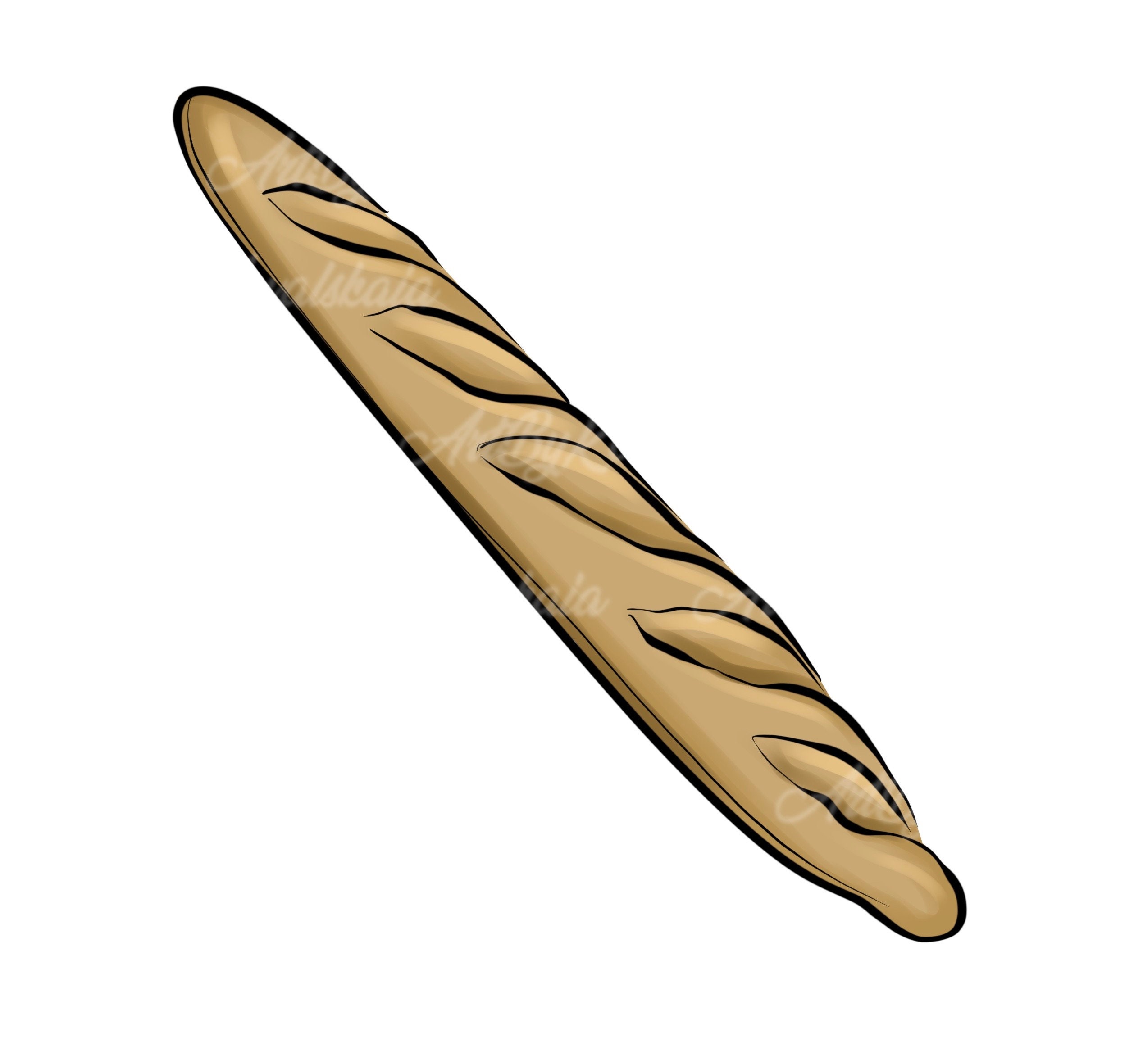 Baguette PNG, Baguette Clip Art, Bakery, Paris Clipart, Digital ...