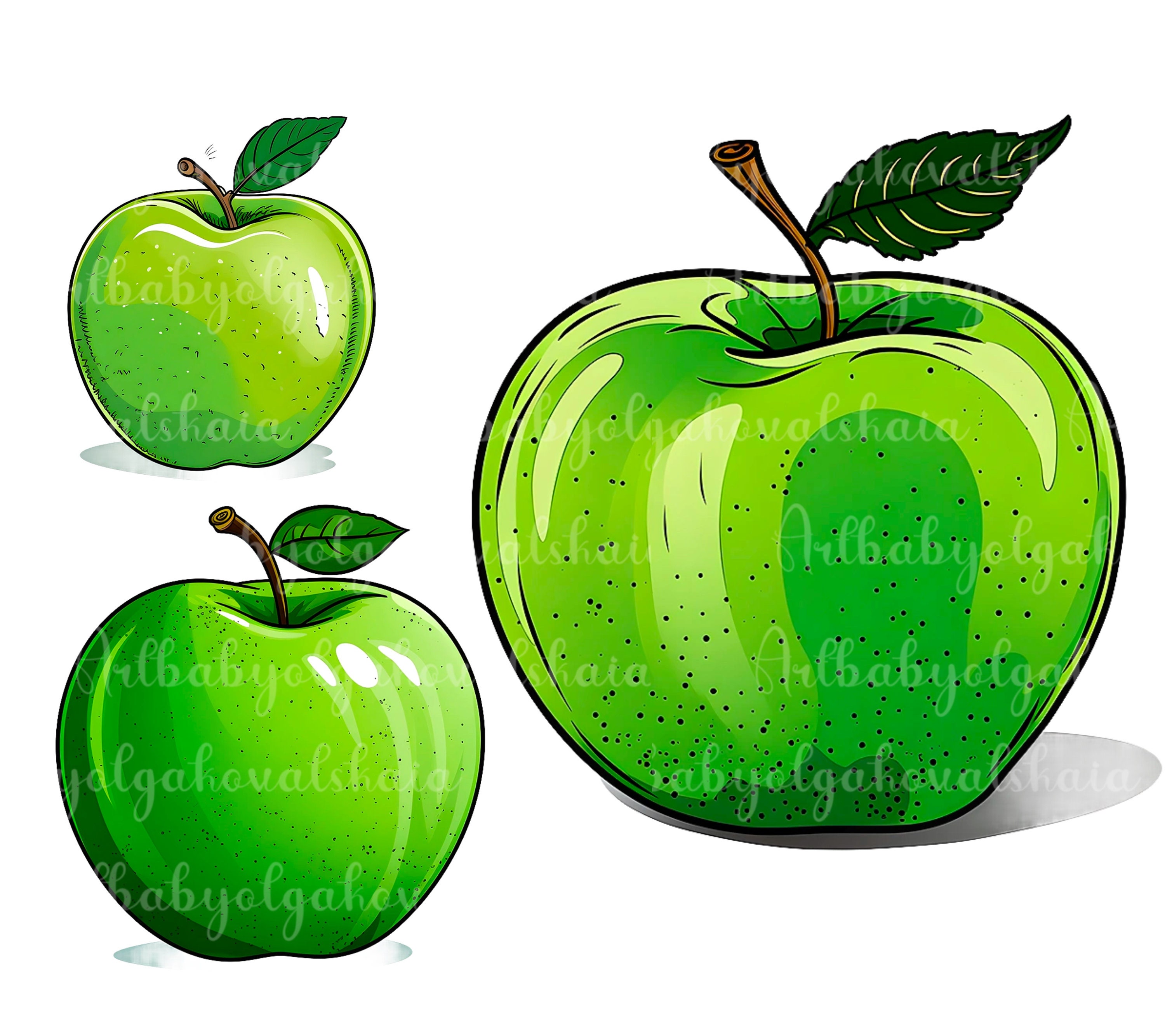 Green Apple Clip Art