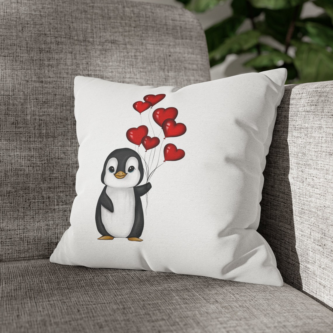 Penguins Clipart, Cute Penguin With Balloons Clip Art, Love, PNG ...