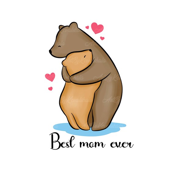 Mom And Baby Bear Clipart