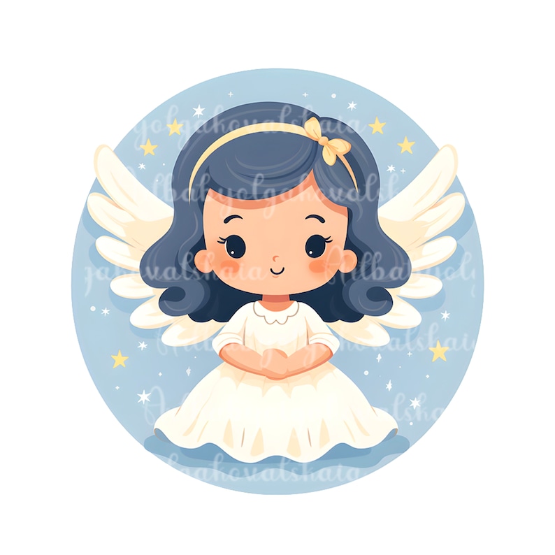 Child Angel PNG, Girl Clipart, Baby Shower, DIGITAL DOWNLOAD - Etsy