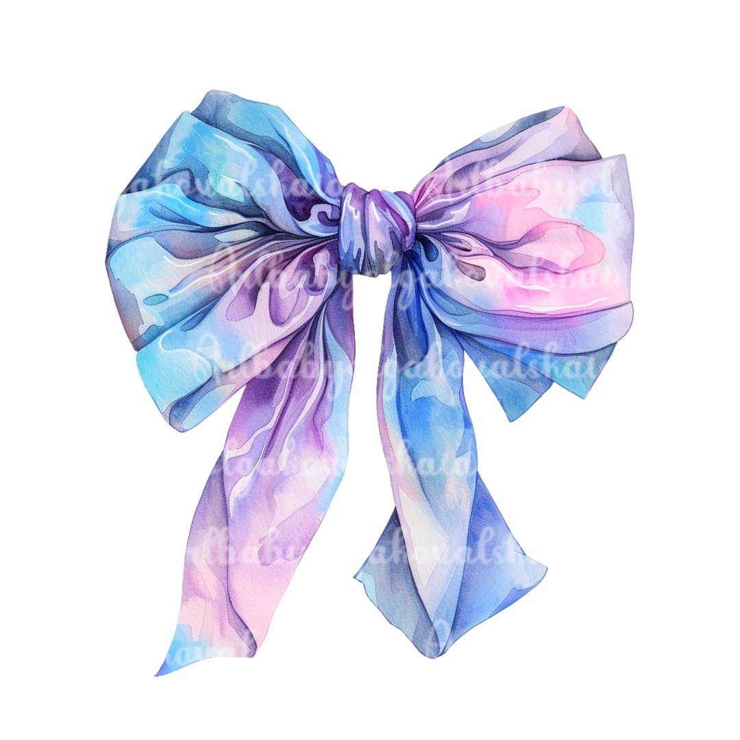 Bow PNG, Watercolor Bow Clipart, Digital Download - Etsy