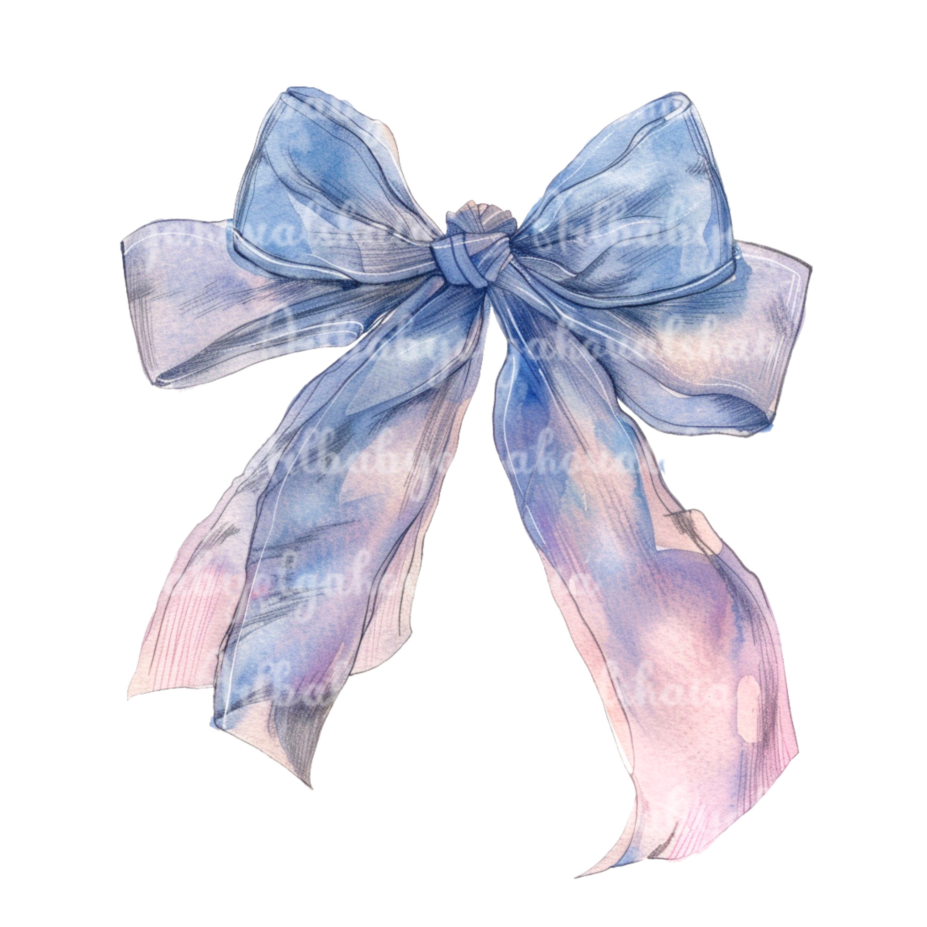 Bow PNG, Watercolor Bow Clipart, Digital Download - Etsy