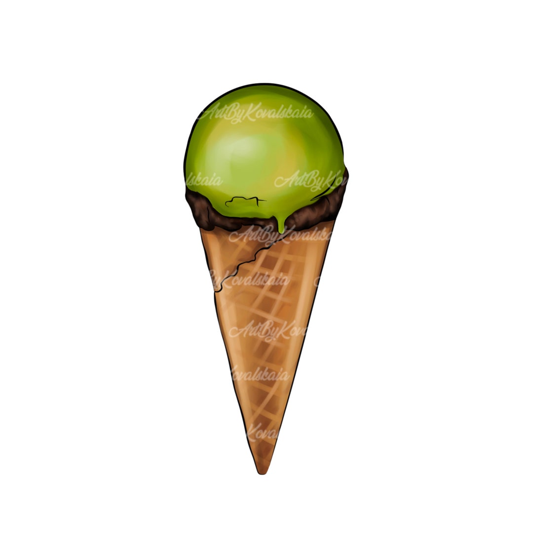 Ice Cream Clipart, Ice Cream Cone PNG, Digital Download - Etsy