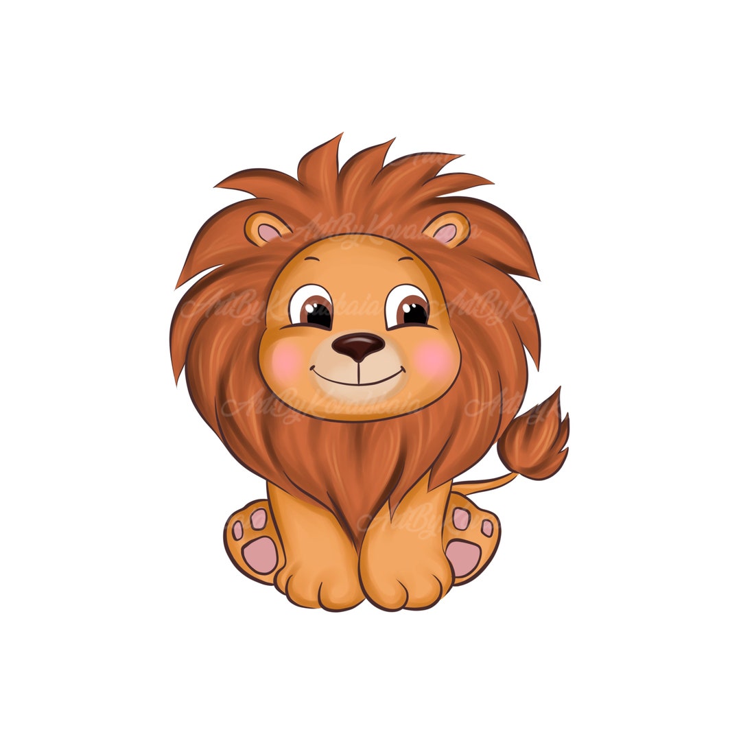 Lion Clipart, Lion PNG, Digital Download - Etsy