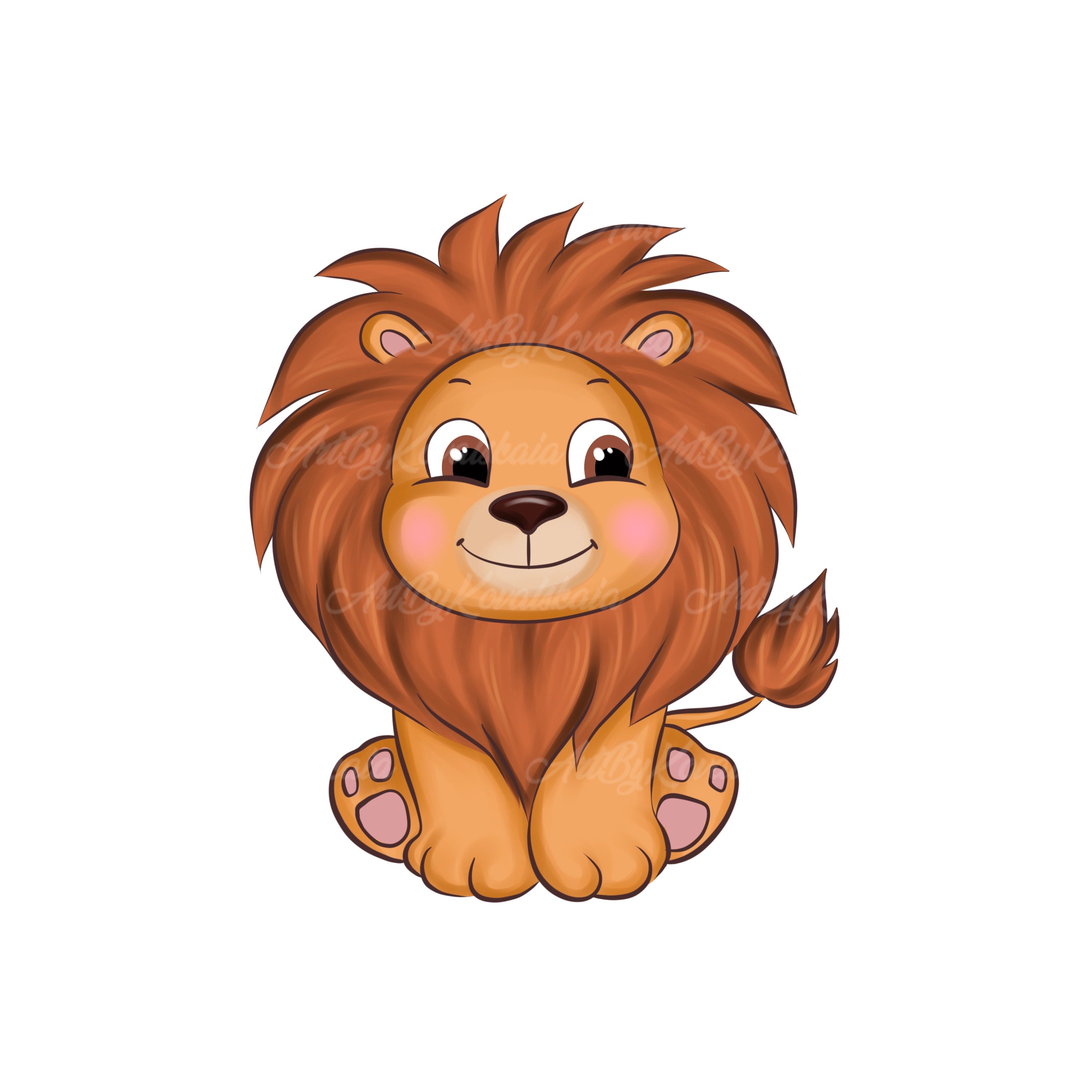 Lion Clipart, Lion PNG, Digital Download - Etsy