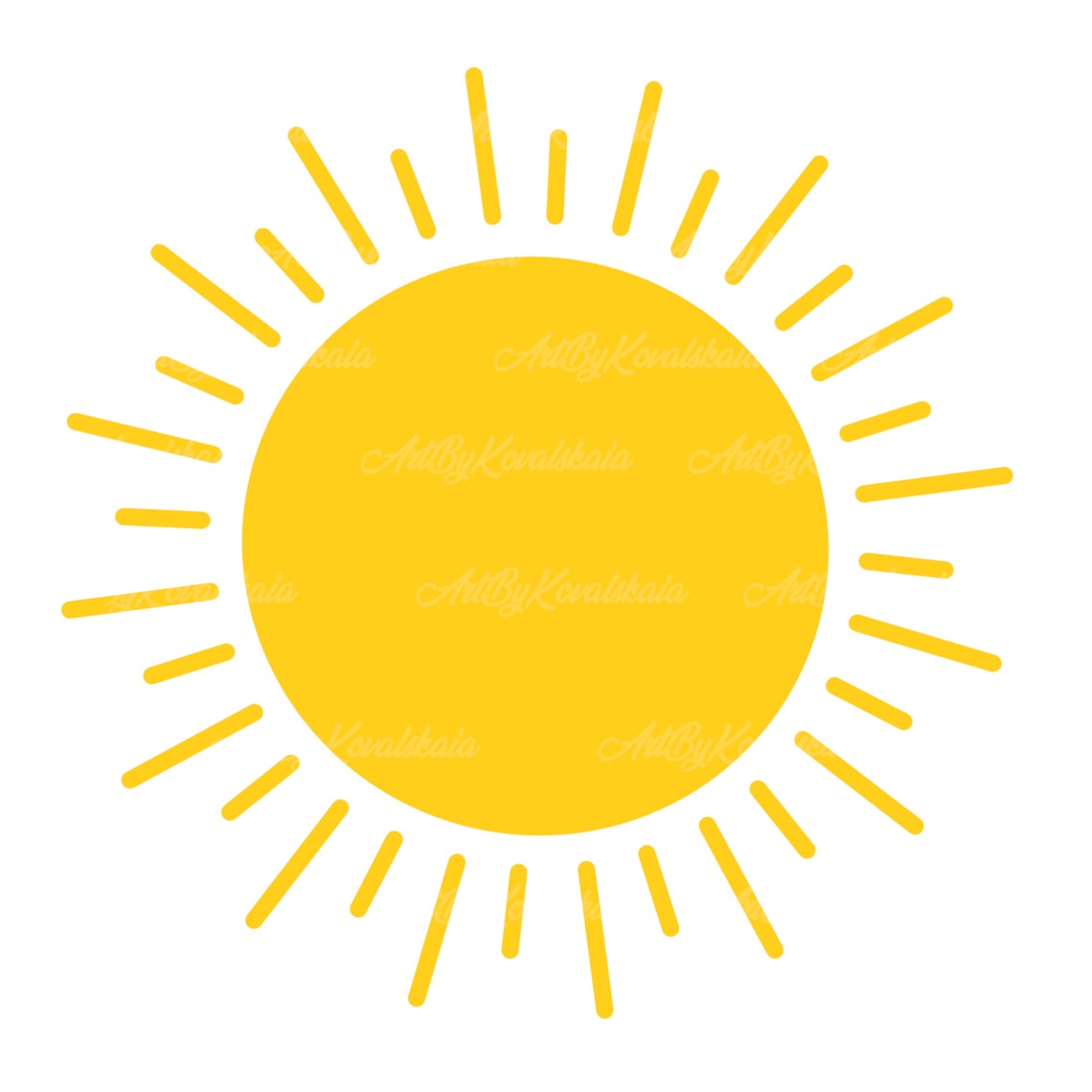 Sun Clipart, Sun PNG, Digital Download - Etsy