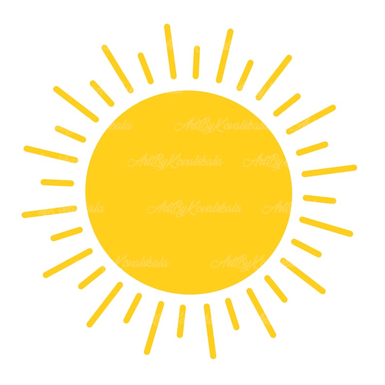 Sun Clipart, Sun PNG, Digital Download - Etsy
