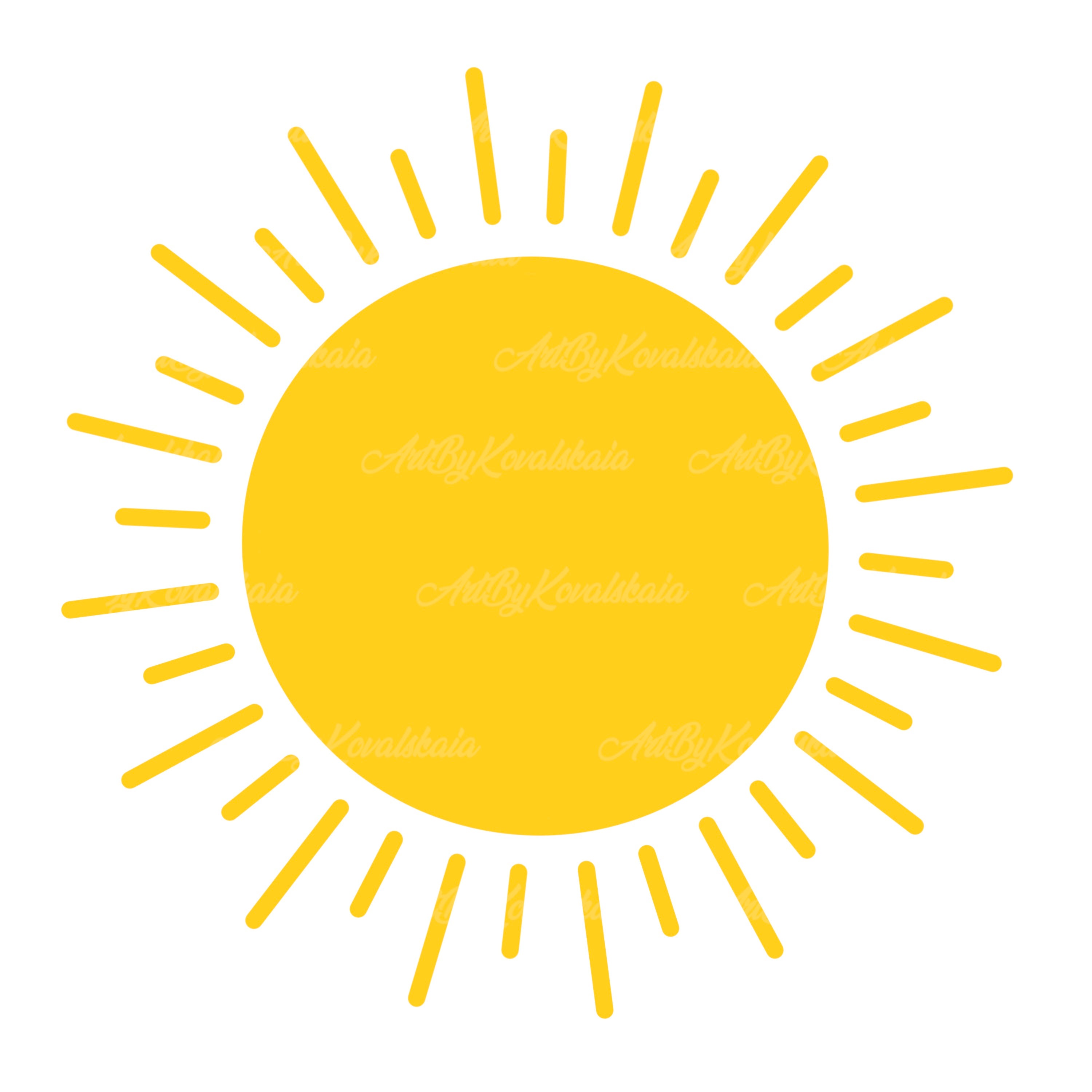 Sun Clipart, Sun PNG, Digital Download - Etsy