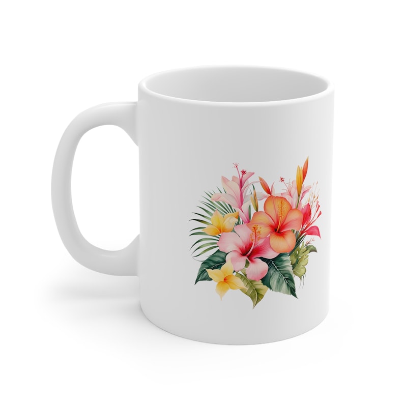 Tropical Flowers Clip Art, Watercolor Flowers PNG, Digital Download - Etsy