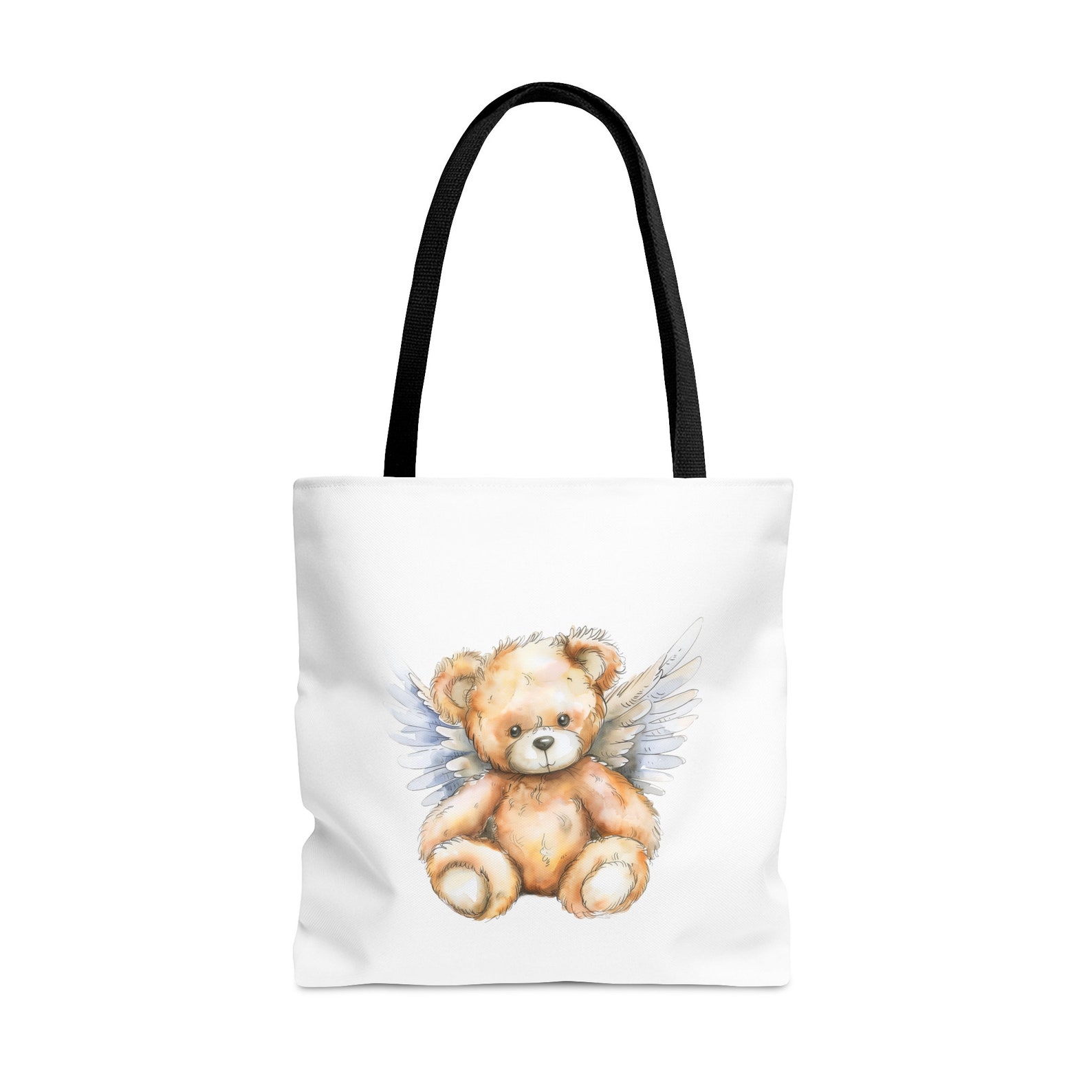 Teddy Bear Clip Art, Watercolor Angel Bear PNG, Baby Shower, Digital ...