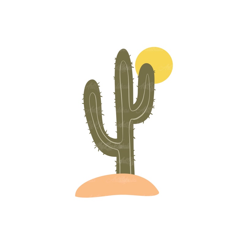 Cactus Clipart Cacti Clipart Digital Download - Etsy
