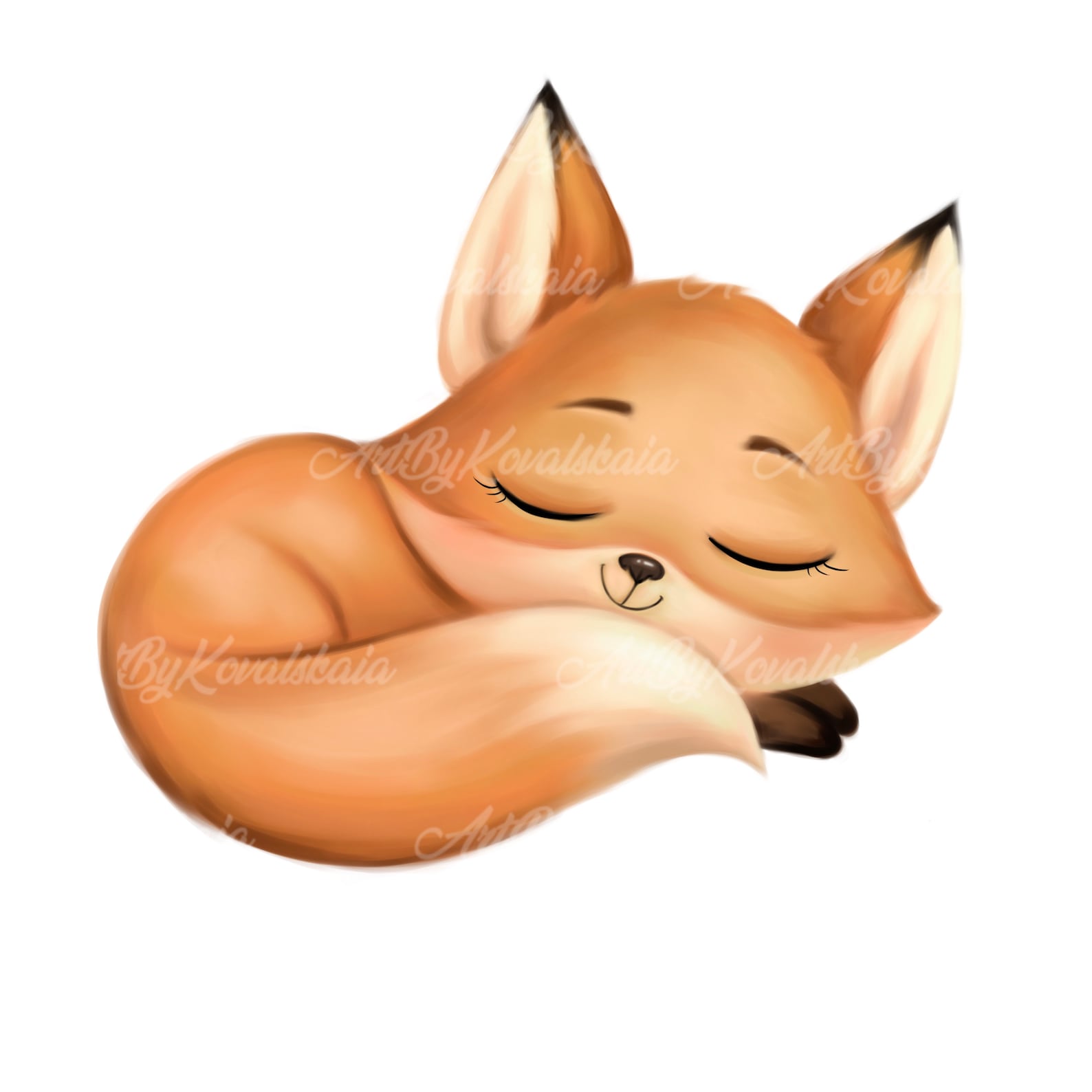 Fox Clipart, Cute Fox, Clipart, PNG, Fox, Digital Download - Etsy