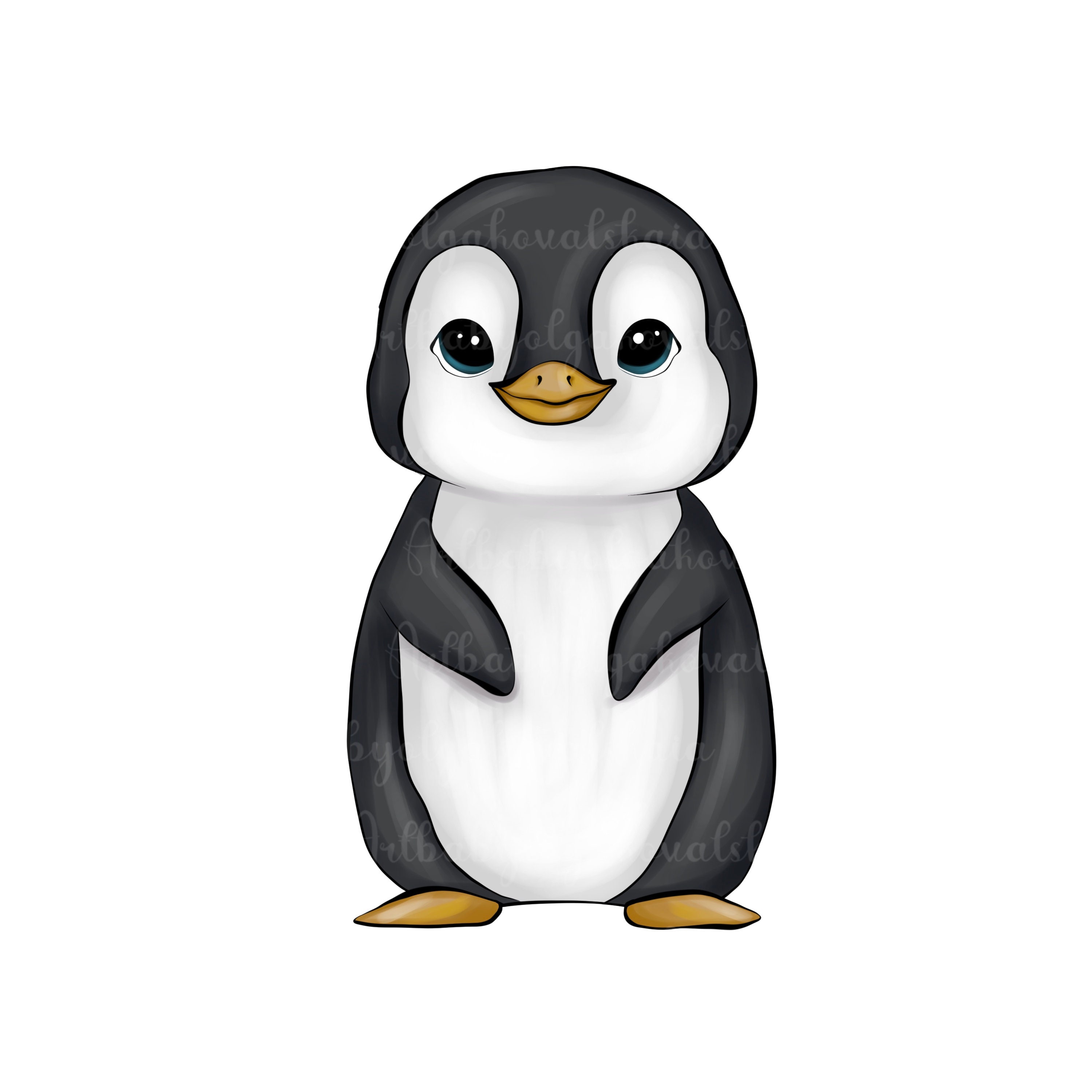 Penguin Clipart, Penguin PNG, Digital Download - Etsy