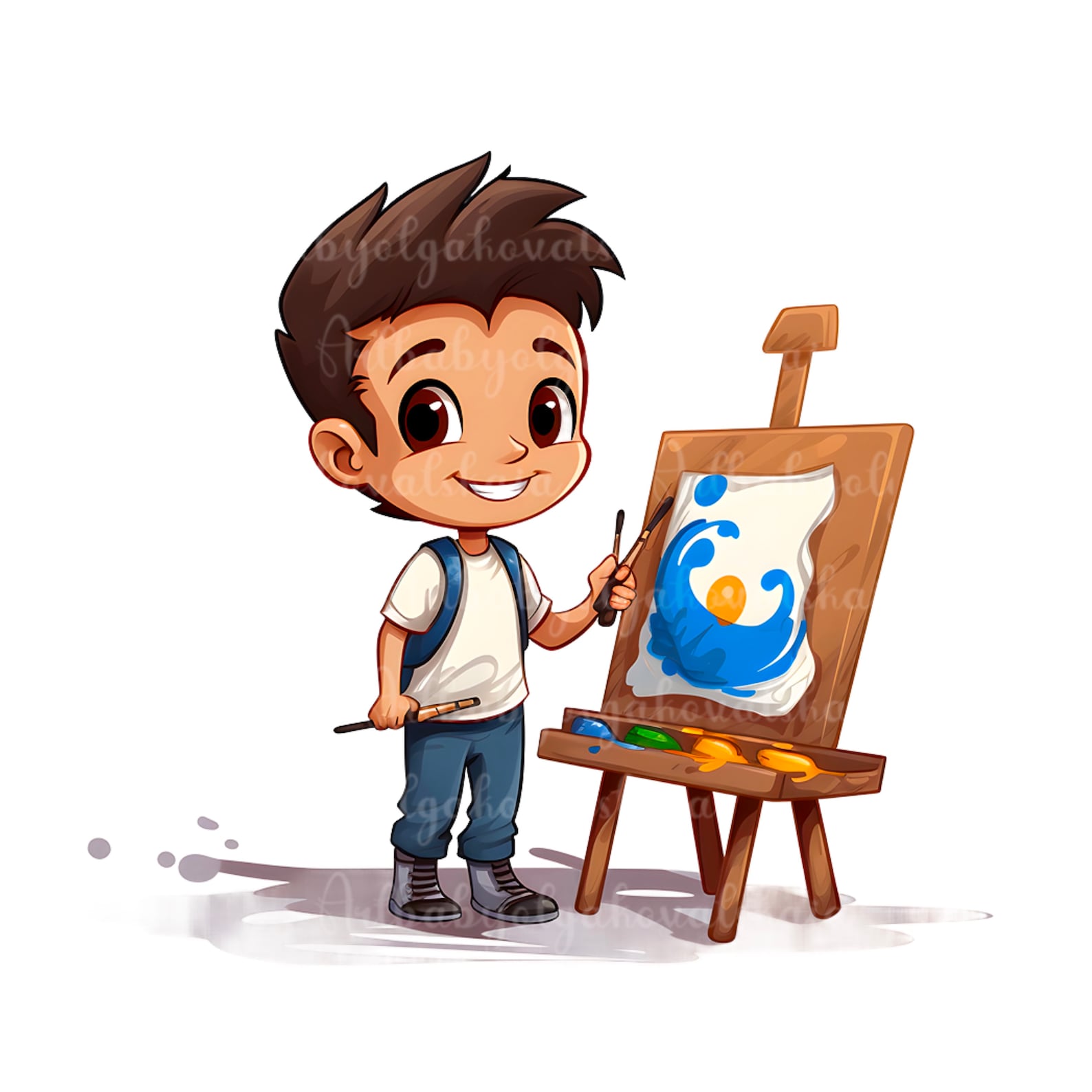 Artist PNG, Cute Artist Clipart, Digital Download - Etsy