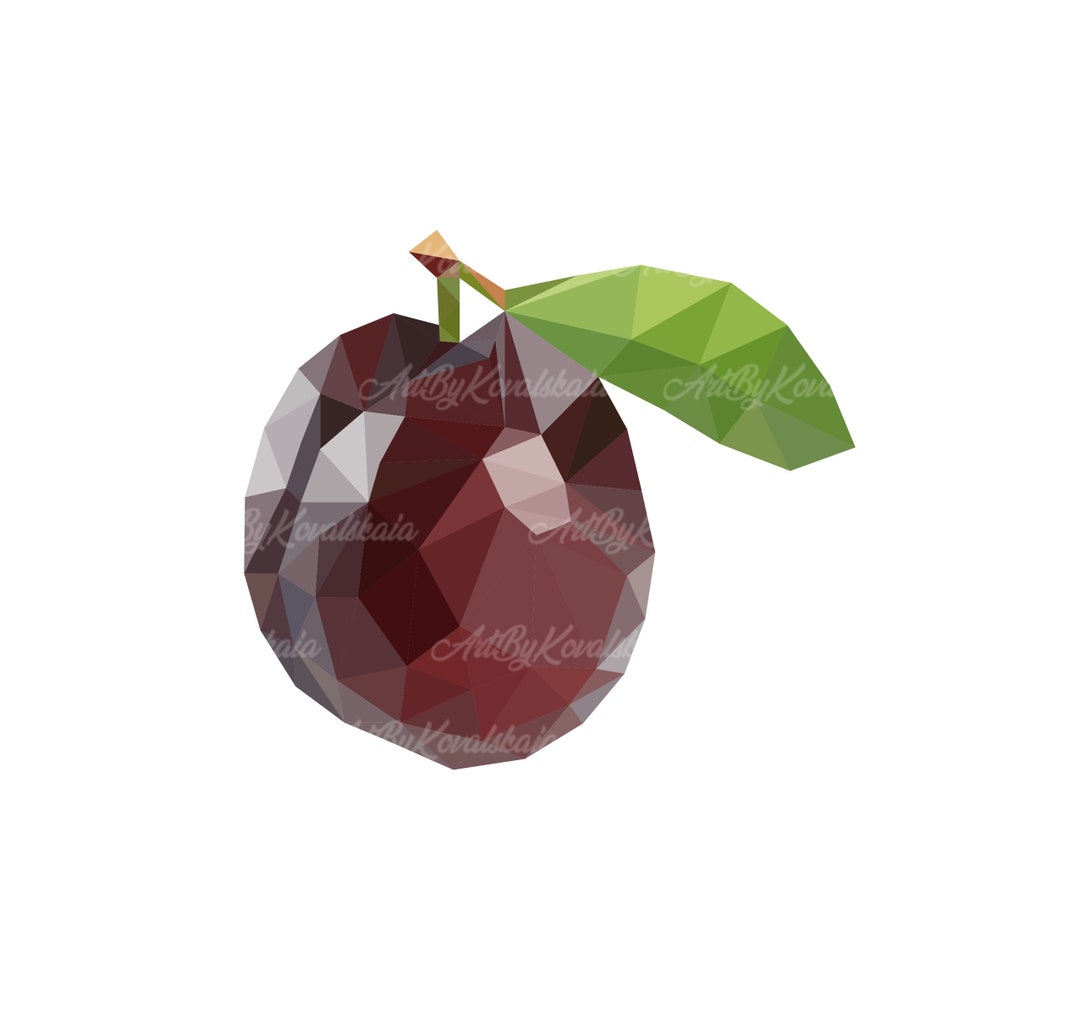 Plum SVG EPS, Plum Clipart, Fruits Clipart, Digital Download - Etsy