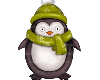 Penguin PNG Cute Penguin Clipart Digital Download - Etsy