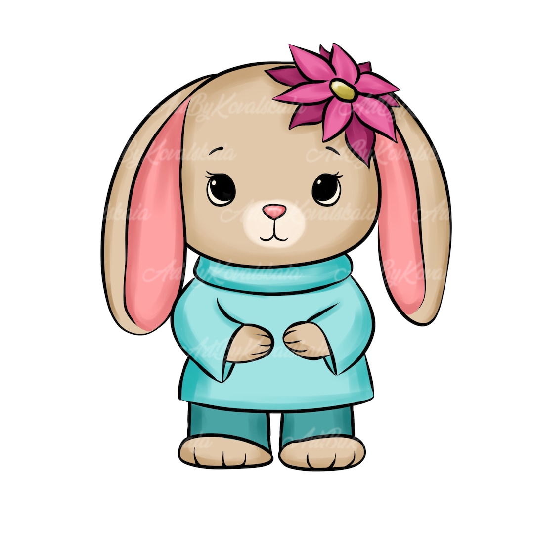 Bunny Clipart, Bunny PNG, Digital Download - Etsy