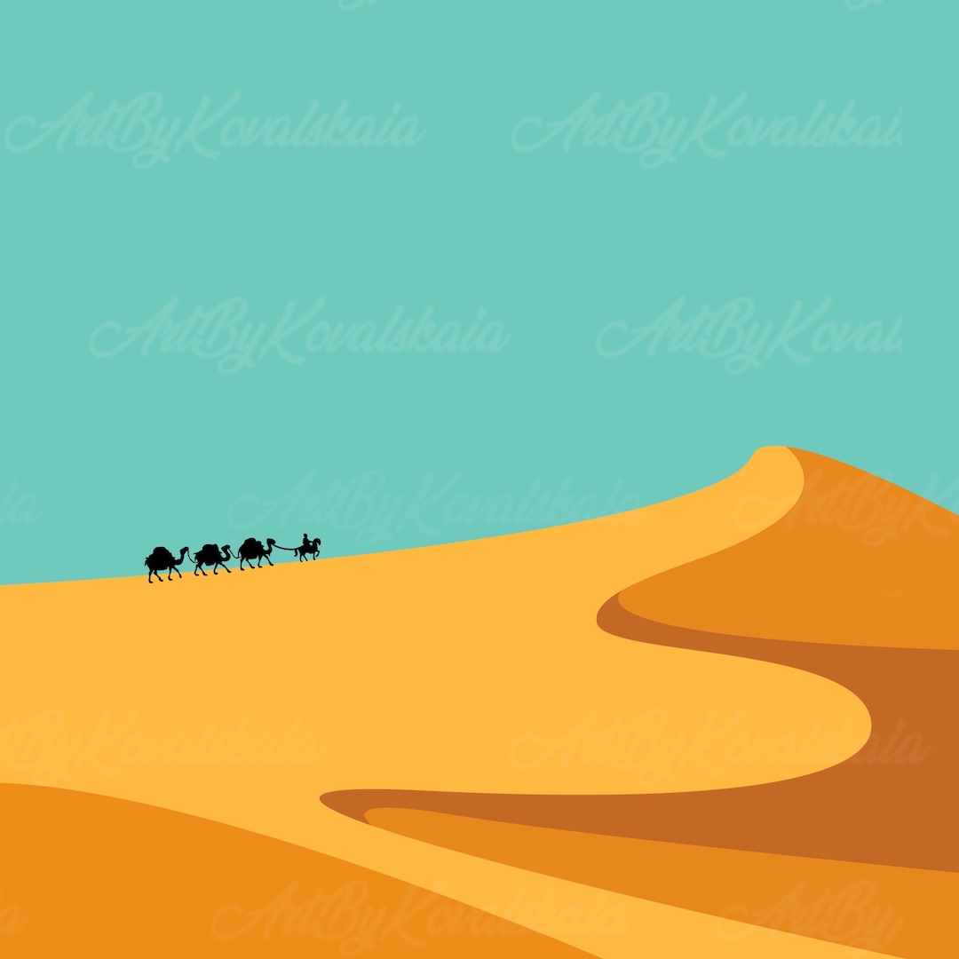 Desert SVG, Desert Clipart, Digital Download - Etsy
