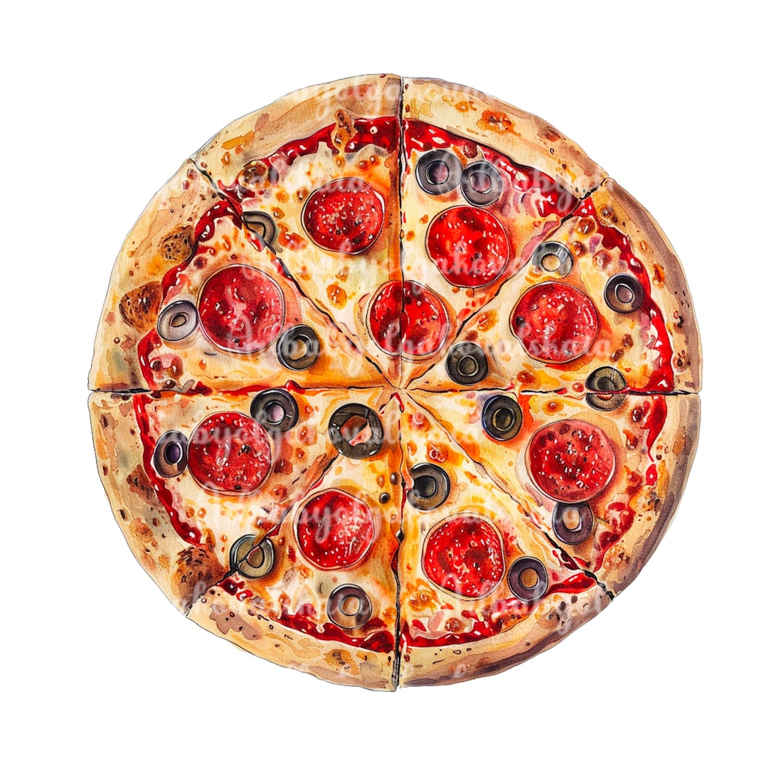 Pizza Clipart, Pizza PNG Clip Art, Digital Download - Etsy