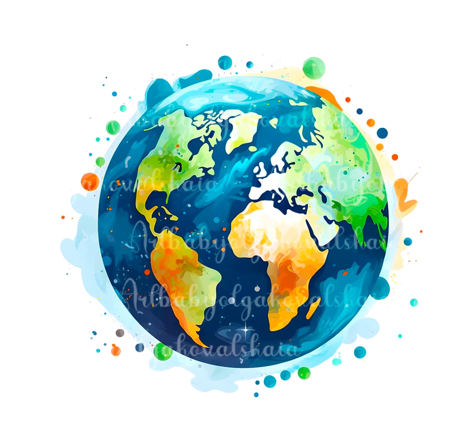 Earth Clipart, Planet Earth PNG, Geography, Digital Download - Etsy