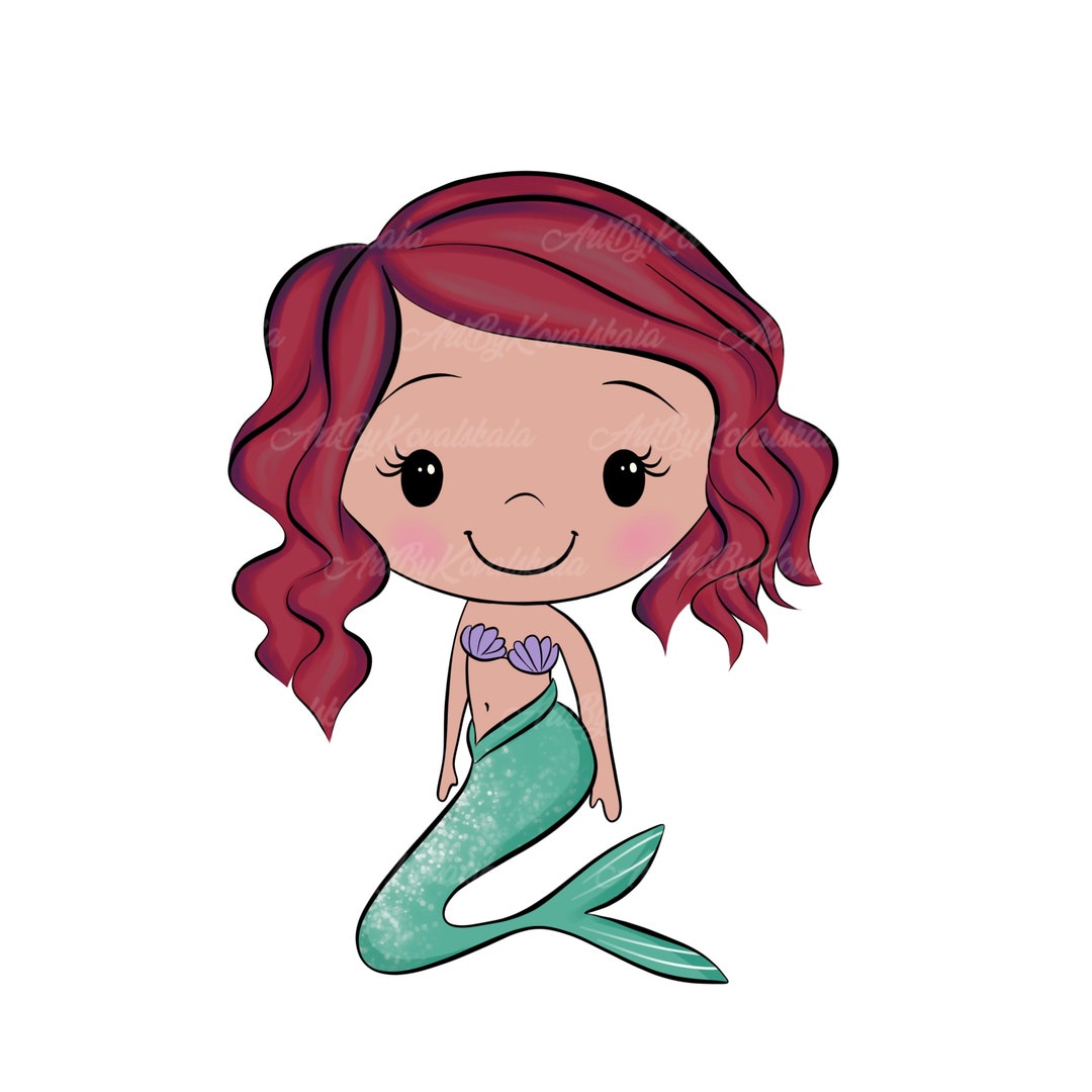 Mermaid Clipart, Mermaid PNG, Digital Download - Etsy