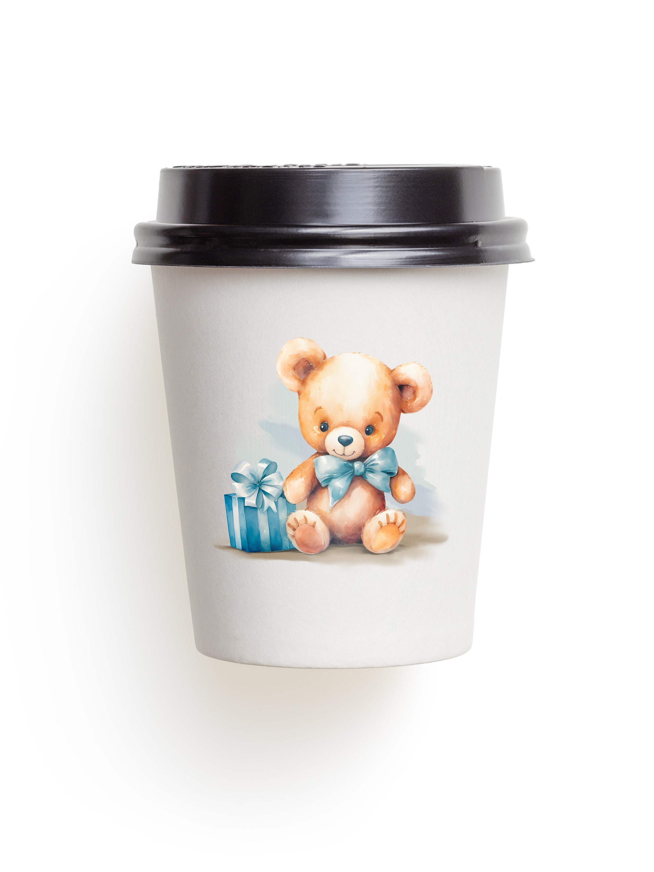 Watercolor Teddy Bear Clipart: Baby Shower PNG (digital Download) - Etsy