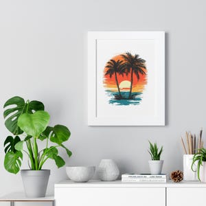 Sunset Palm Tree PNG Clipart (digital Download) - Etsy