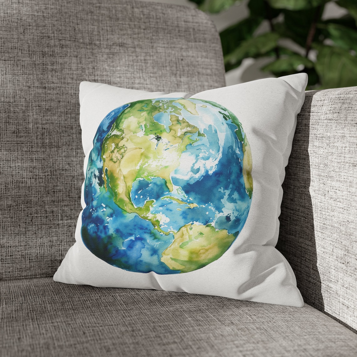 Earth Clipart, Watercolor Planet Earth PNG, Geography, Digital Download ...