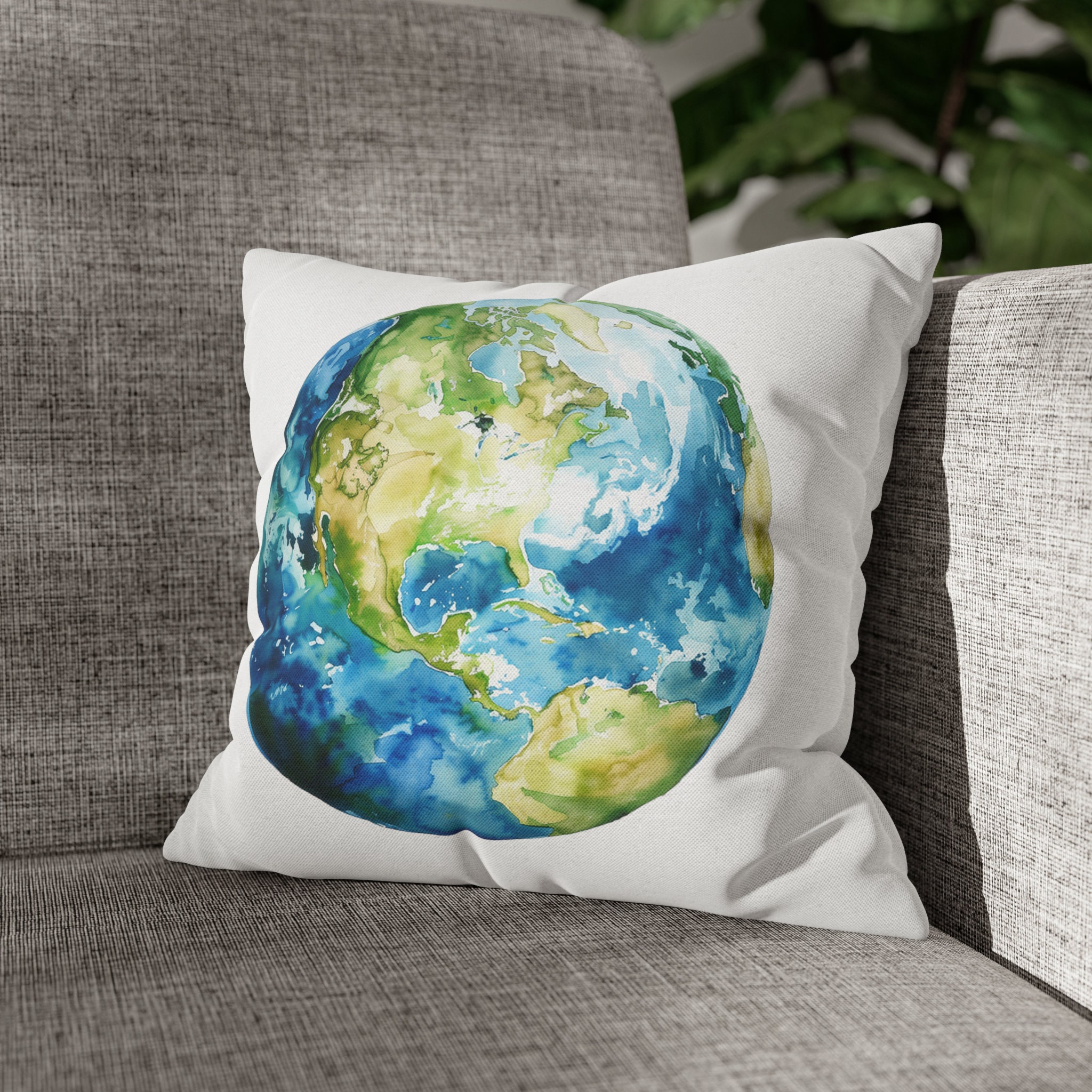 Earth Clipart, Watercolor Planet Earth PNG, Geography, Digital Download ...
