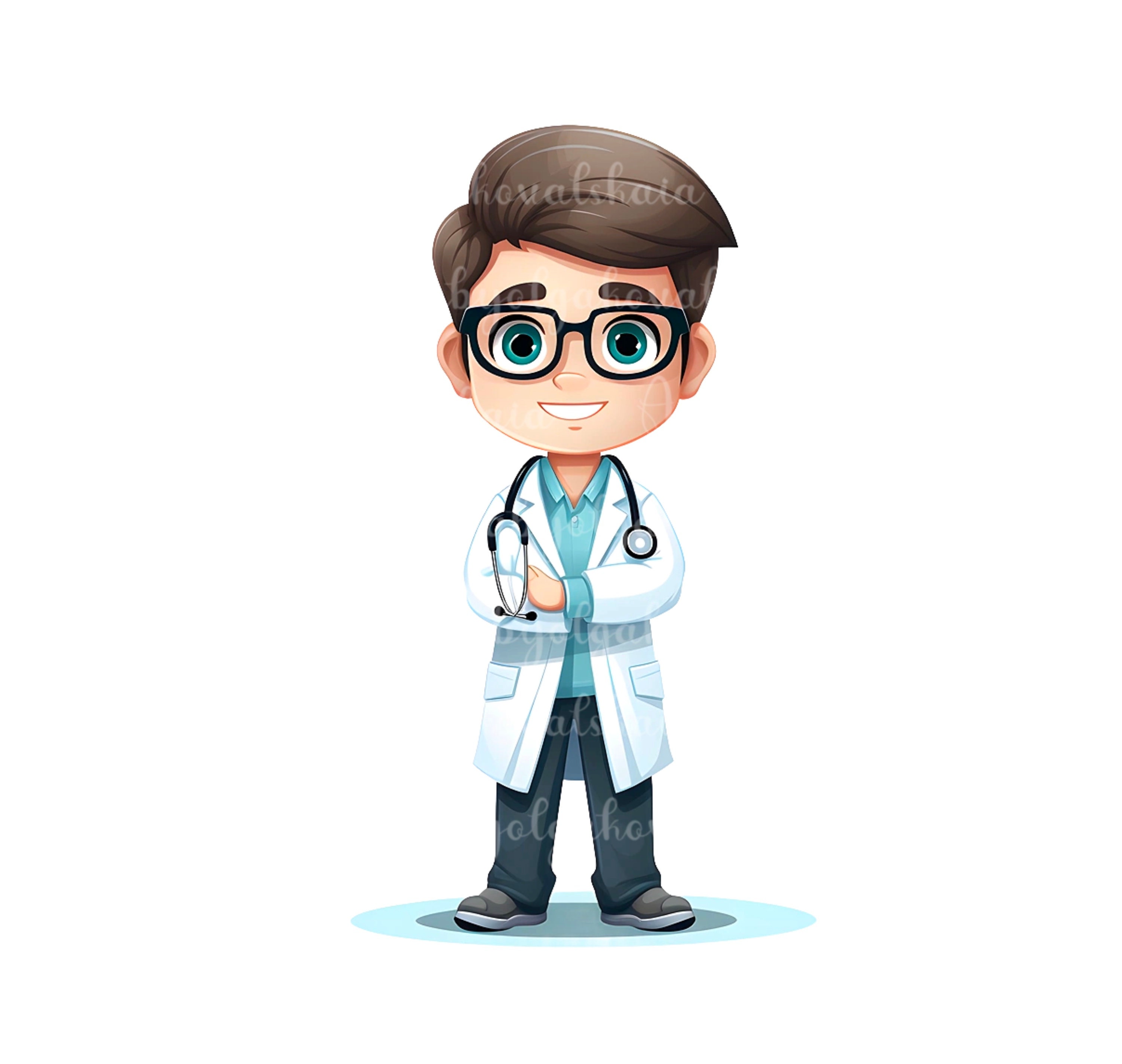Doctor PNG, Cute Doctor Clipart, Digital Download - Etsy