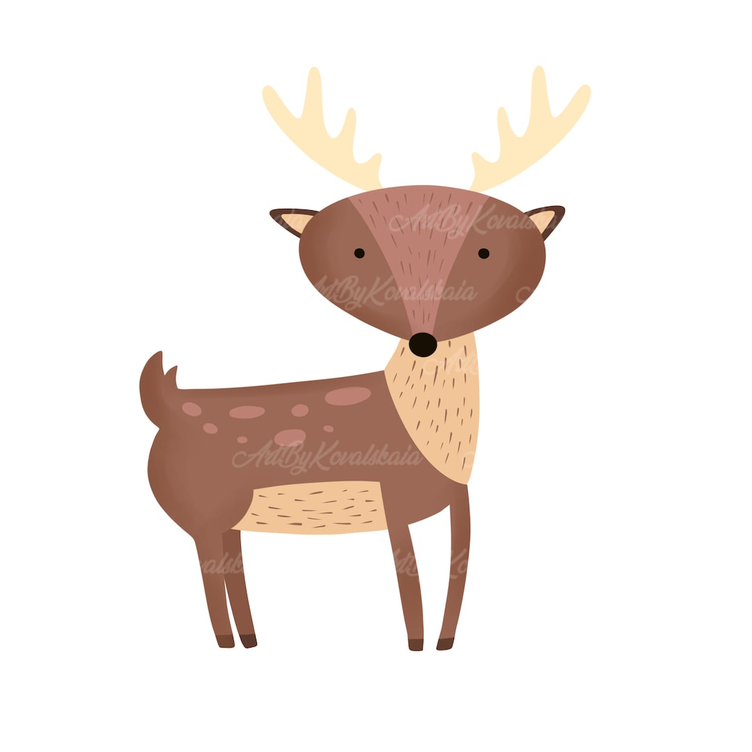 Deer PNG, Deer Clipart, Digital Download - Etsy