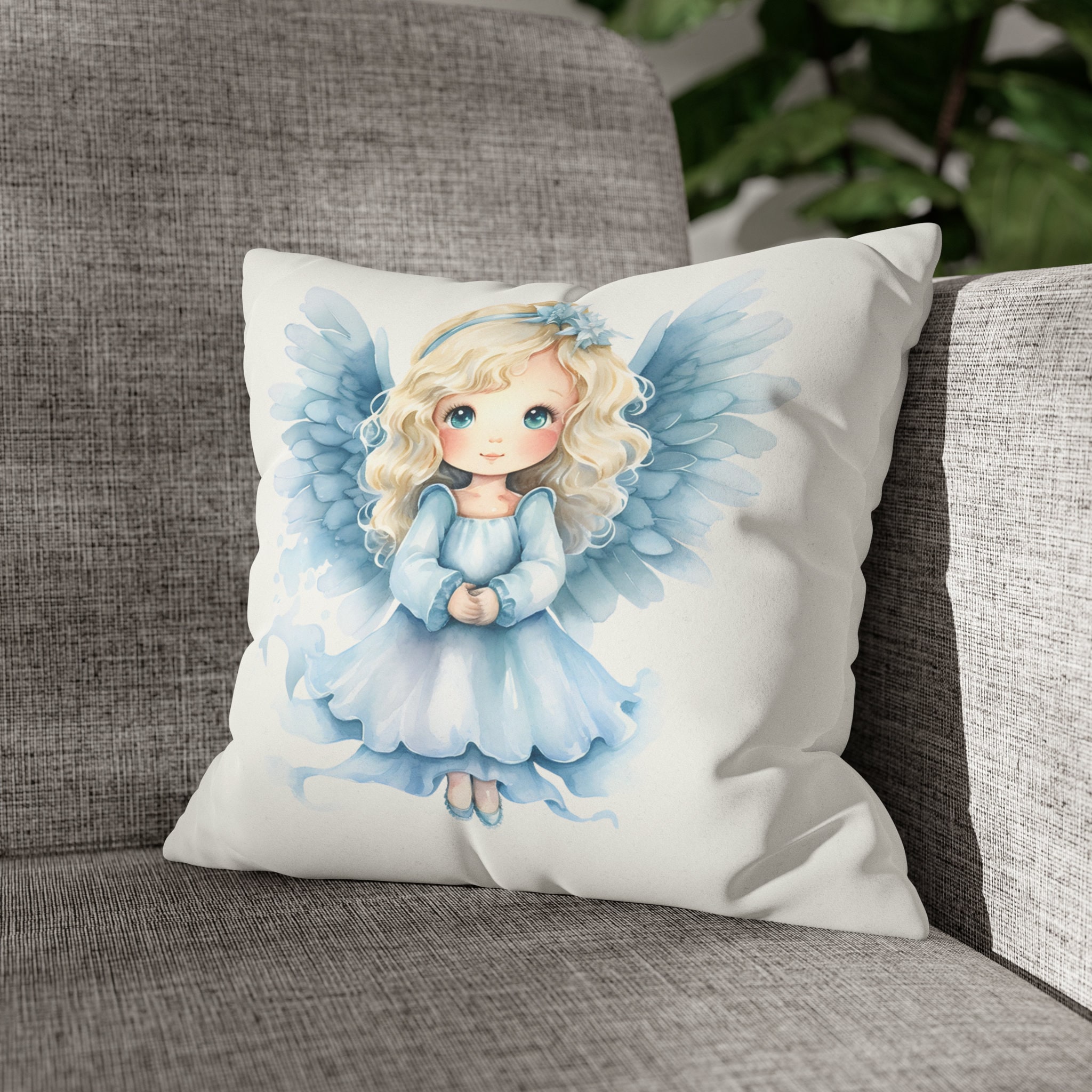 Watercolor Child Angel PNG, Angel Girl Clipart, Baby Shower, Digital ...