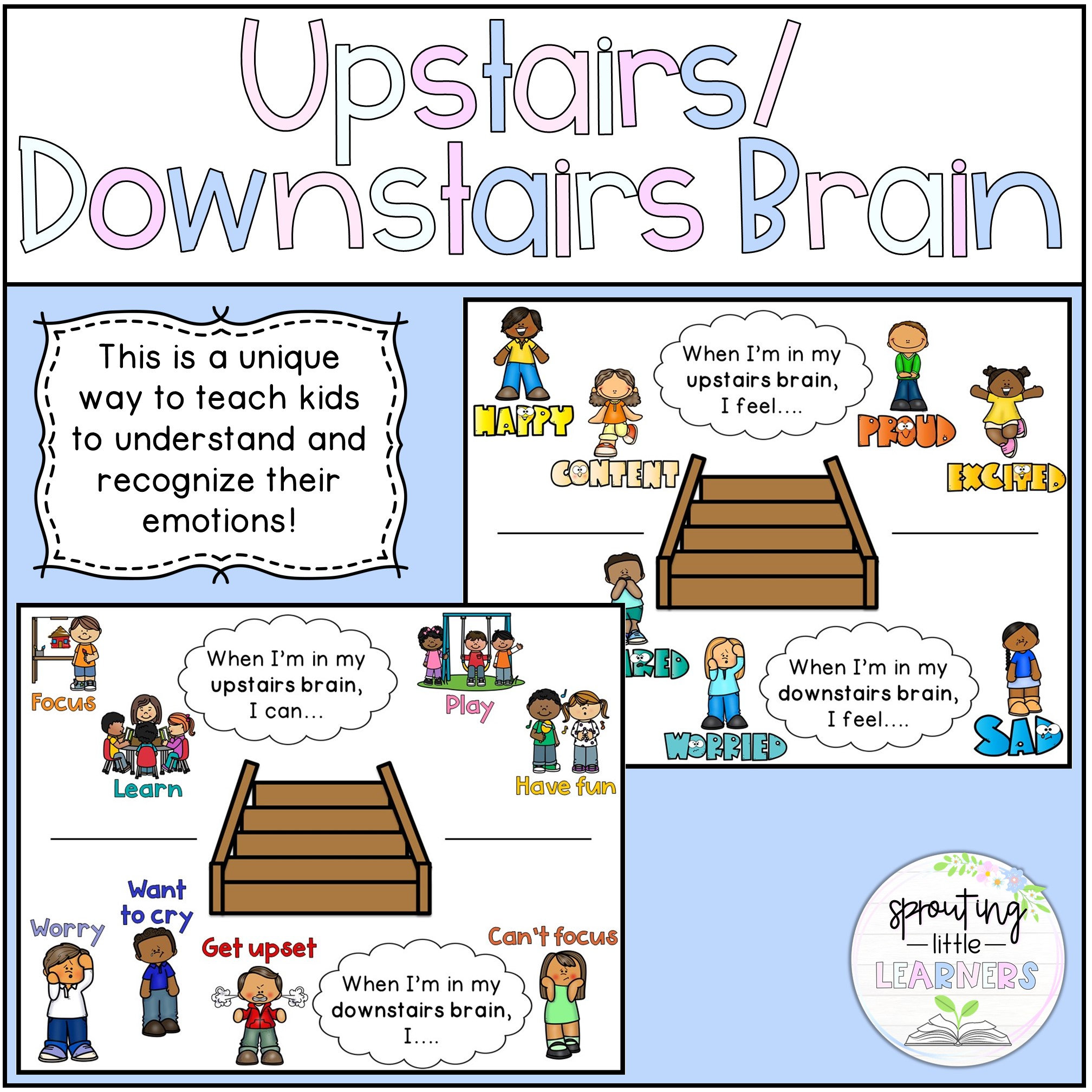 Calming Strategies | Upstairs/downstairs Brain Social Emotional ...
