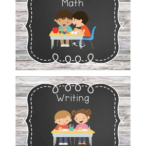 Editable Farmhouse Themed Center Signs - Etsy