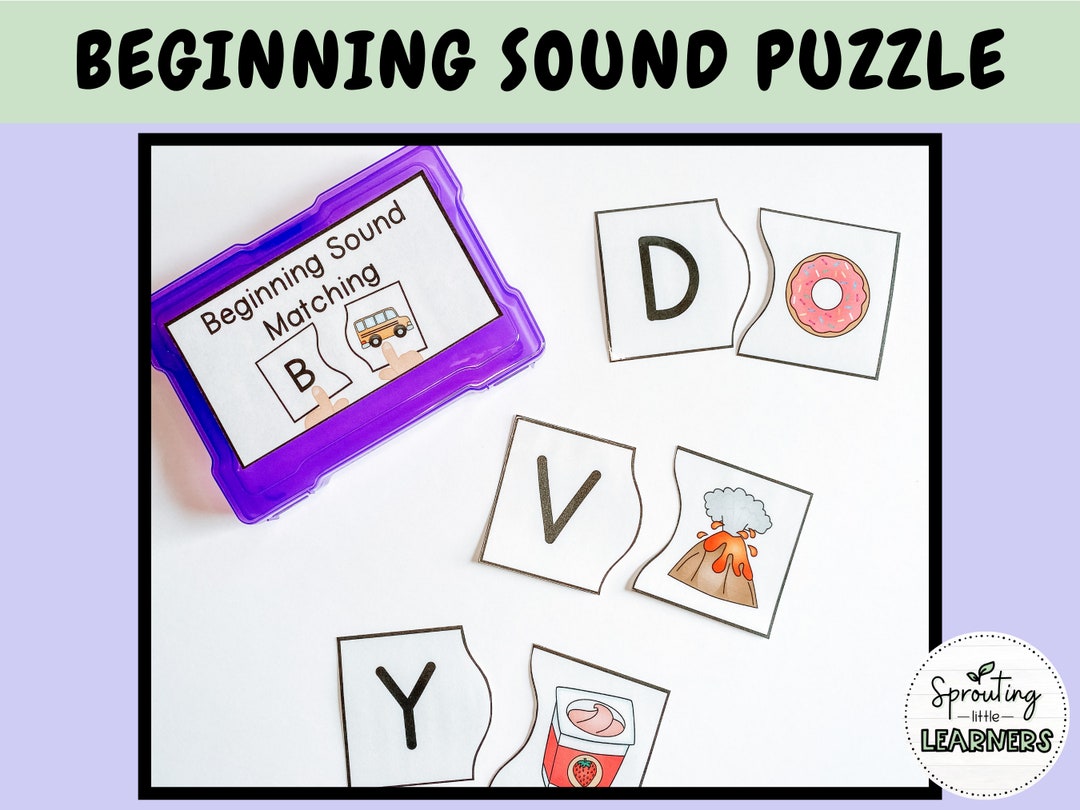 Beginning Sound Match | Preschool & Kindergarten Literacy Activity - Etsy