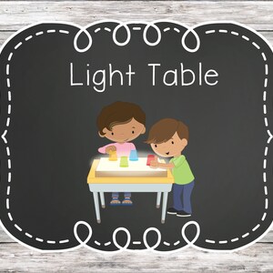 Farmhouse Classroom Center Signs | Preschool Centers | Daycare ...