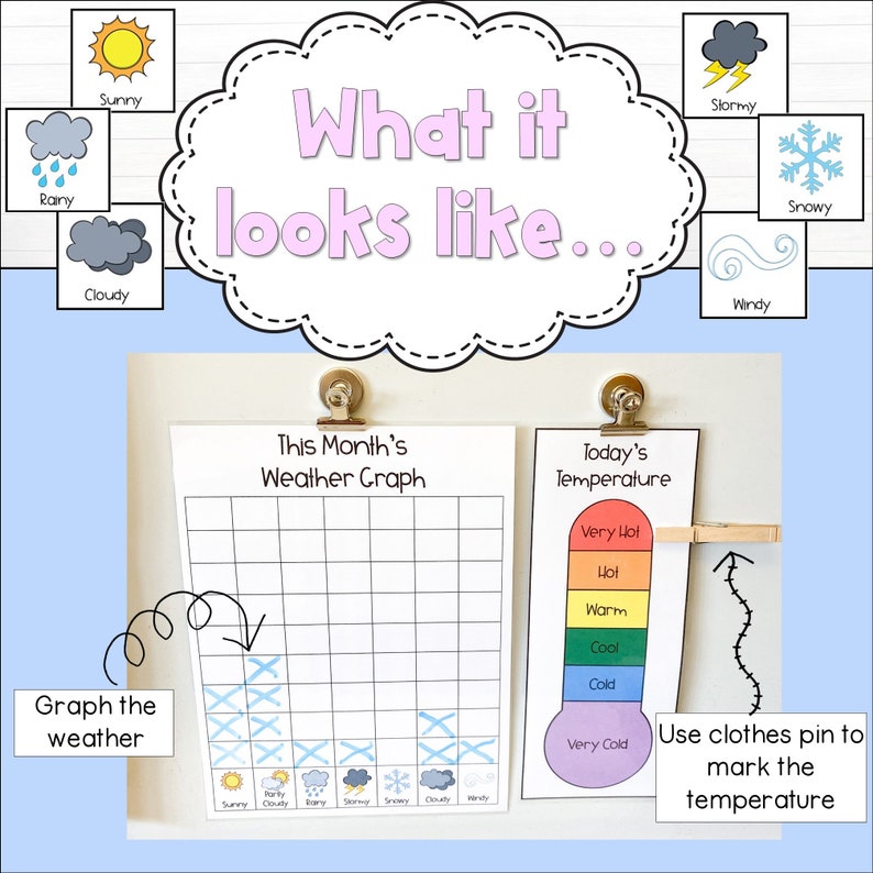 Interactive Classroom Calendar - Etsy