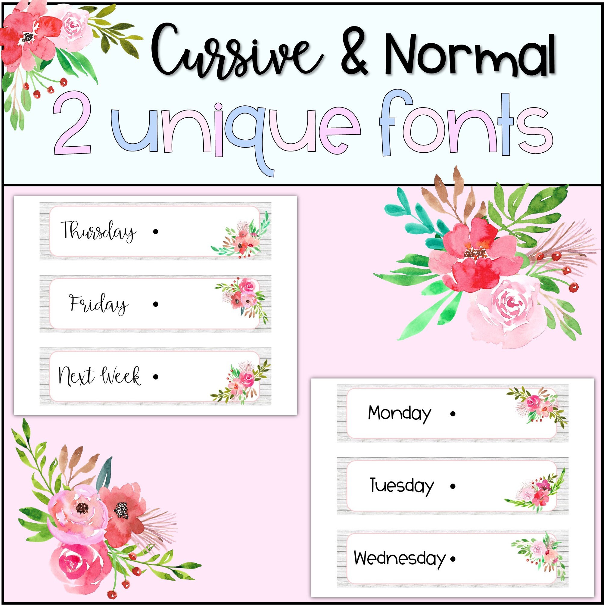 10 Drawer Cart Labels | Editable Farmhouse Themed - Etsy