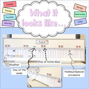 Printable Classroom Calendar - Etsy