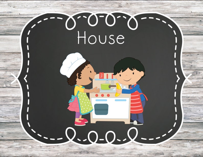 Farmhouse Classroom Center Signs | Preschool Centers | Daycare ...