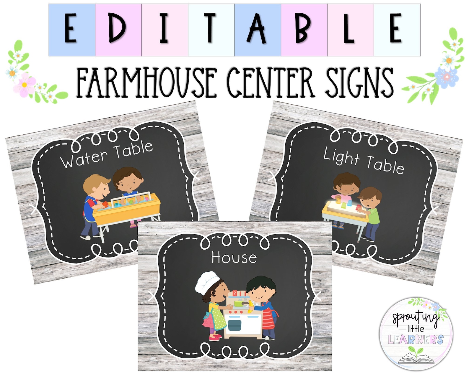 Classroom Center Signs | Preschool Centers | Printable & Editable ...