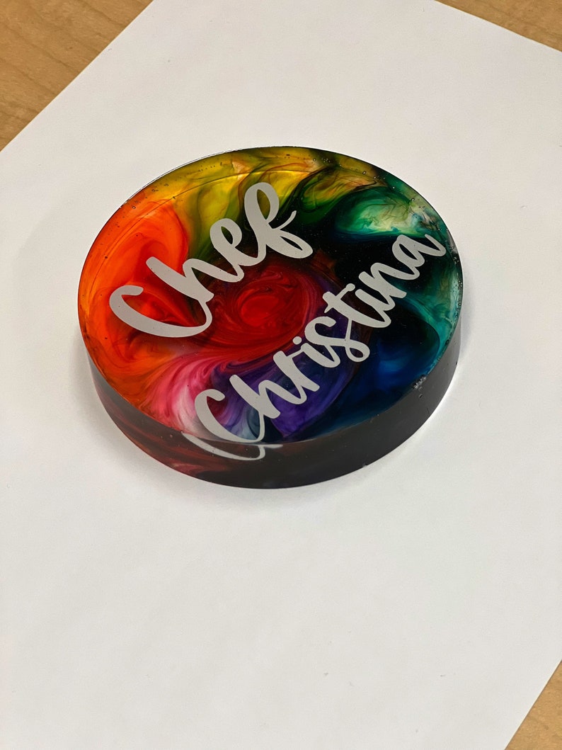 Personalized Paper Weight Rainbow Paperweight Personalized - Etsy