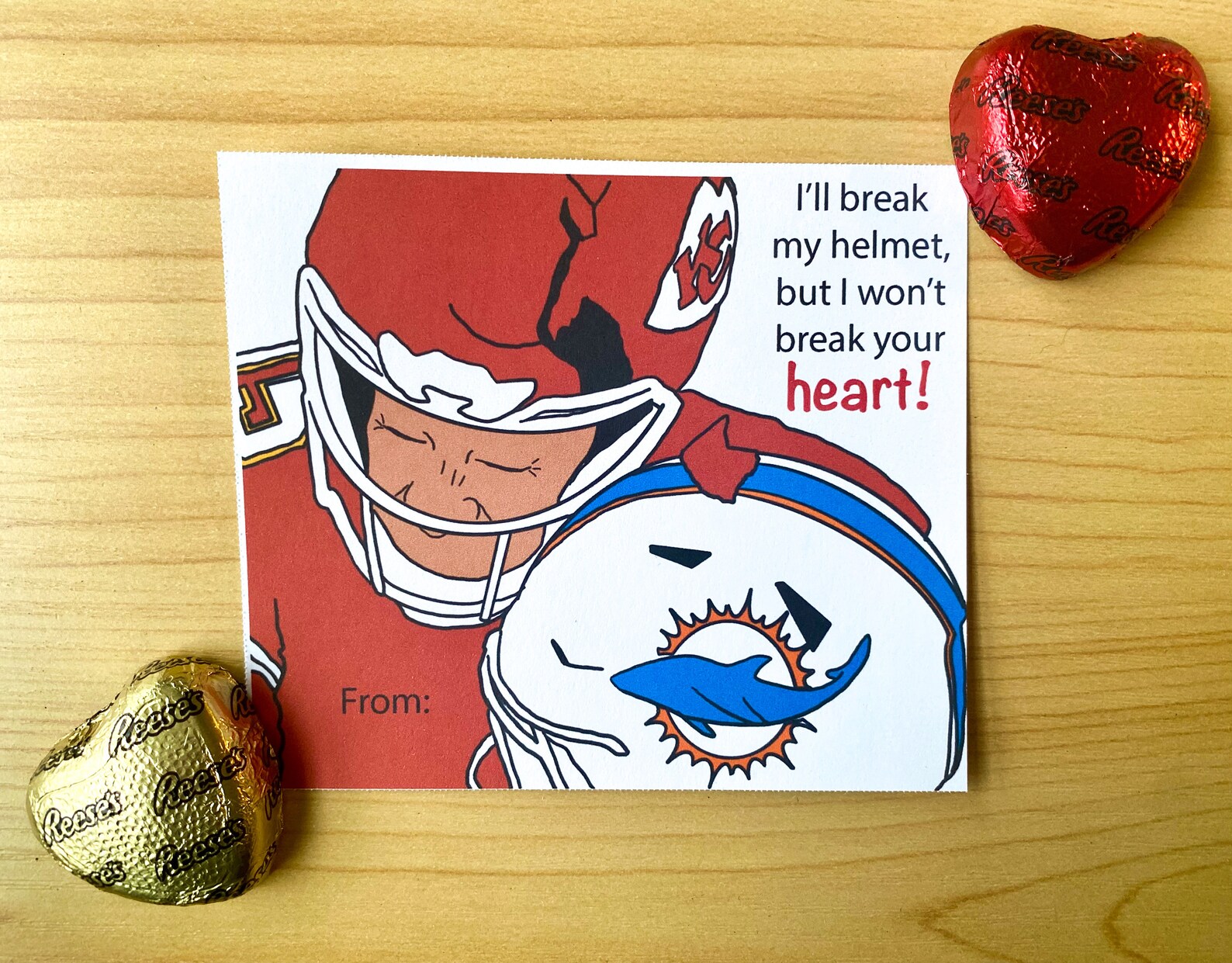 Chiefs Themed Valentine’s Day Cards Set - Etsy