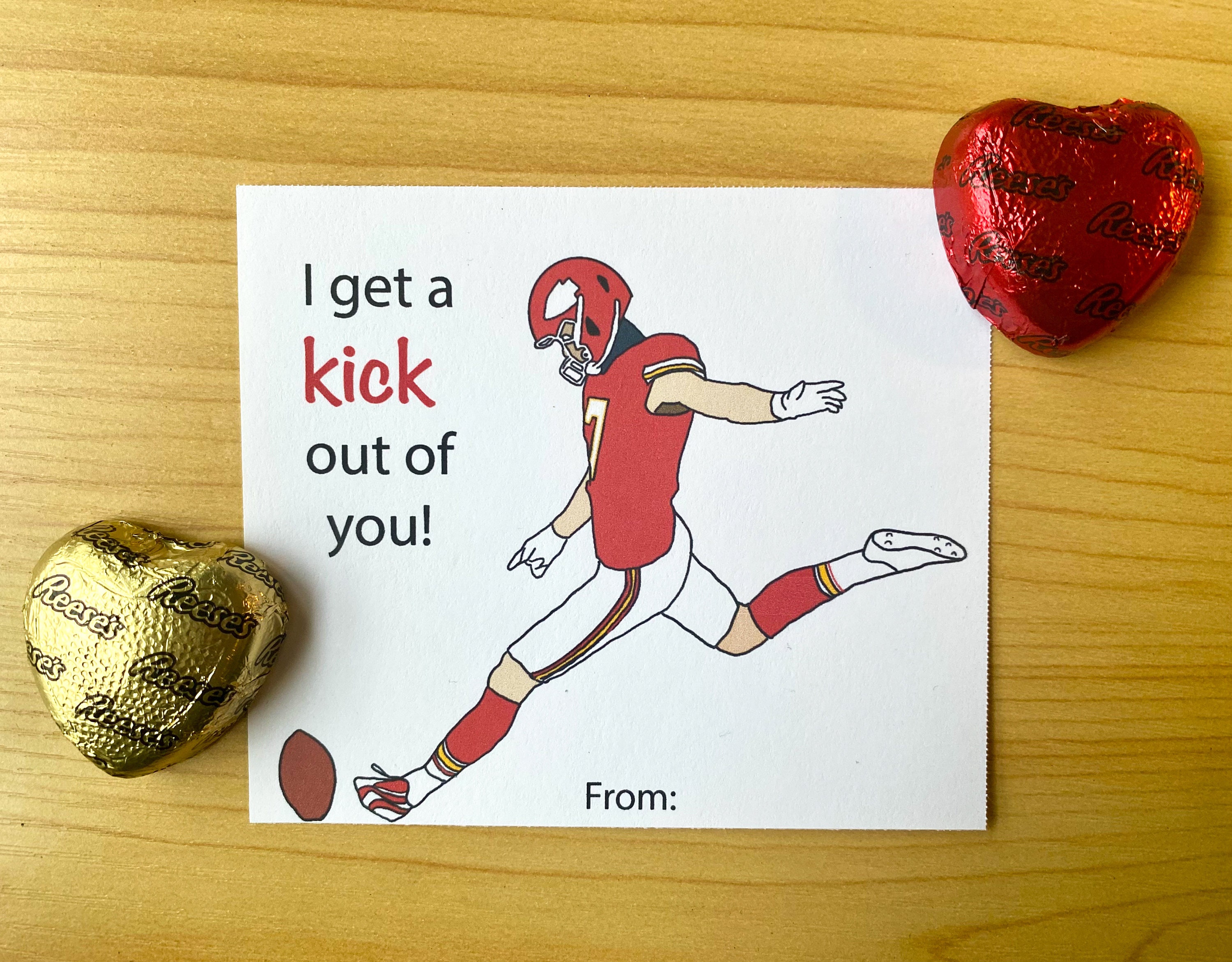Chiefs Themed Valentine’s Day Cards Set - Etsy