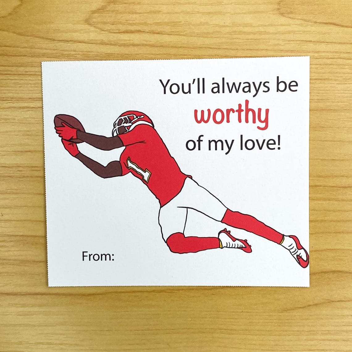 Chiefs Themed Valentine’s Day Cards Set - Etsy